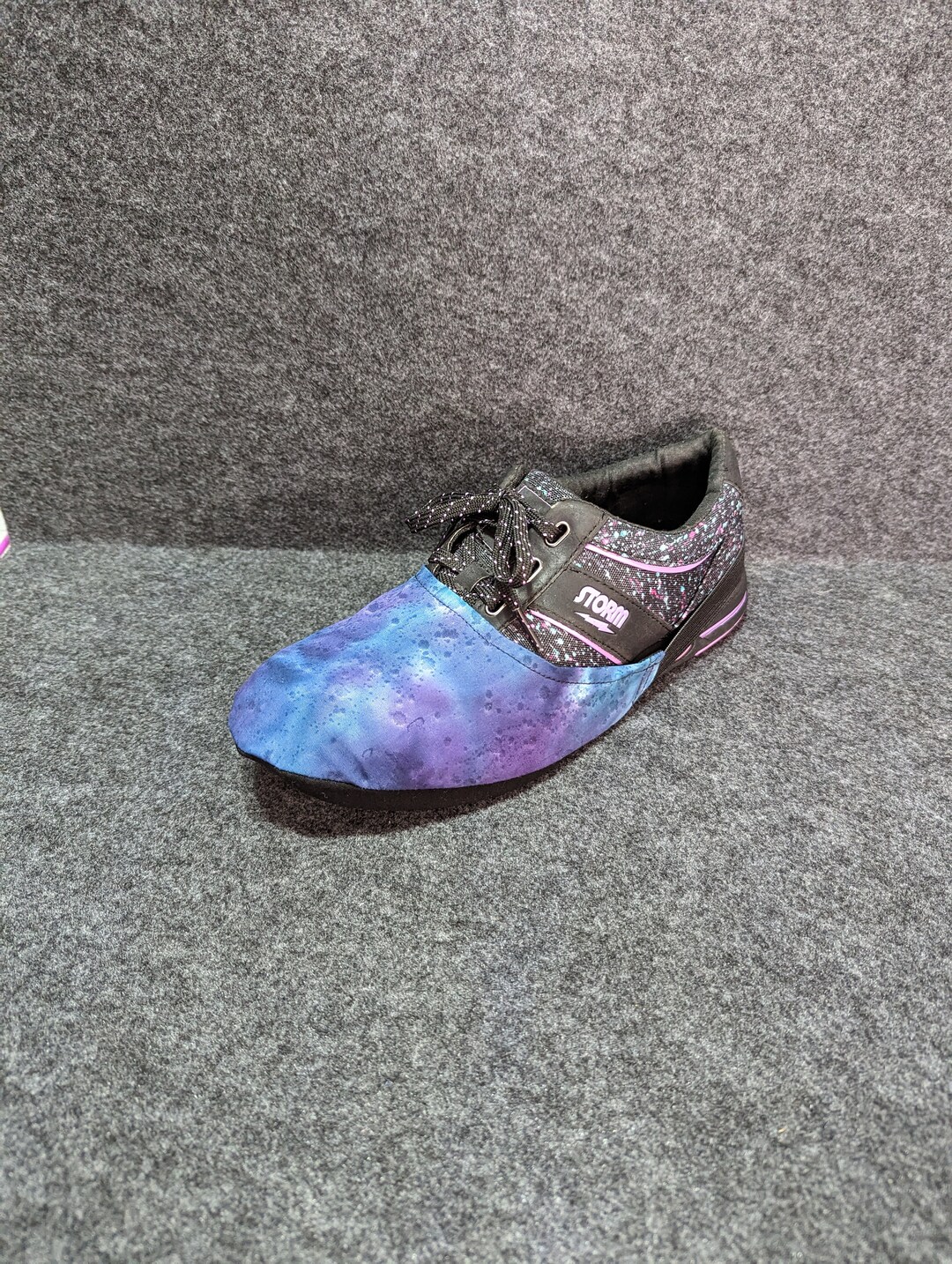 Custom Bowling Shoe Slider Purple Teal Splash - Etsy