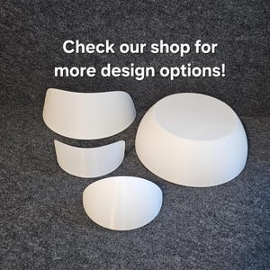 Thin Curve - 3d Printed Recessed Light Deflector Shade - Glare Reducer ...