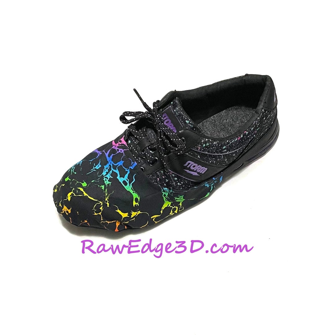 Custom Bowling Shoe Slider Rainbow Crackles - Etsy