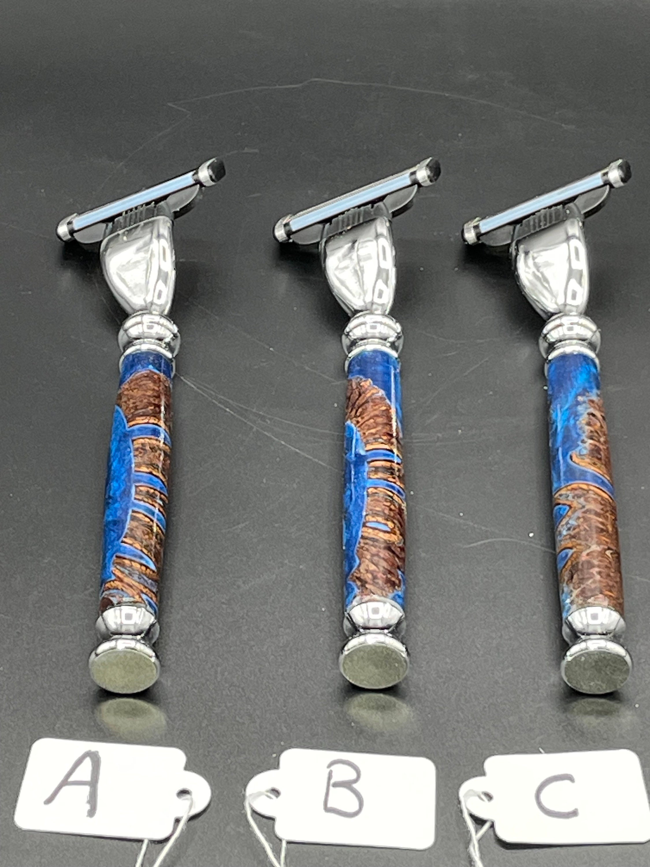 Handmade Wood and Resin Safety Razor - Various Styles - Etsy