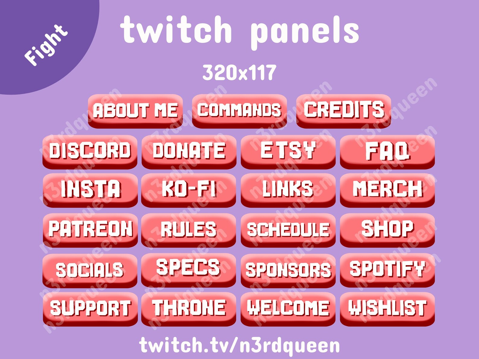 23x Red Fighting Type Pokemon Sinnoh Gen 4/IV About Panels for Twitch ...