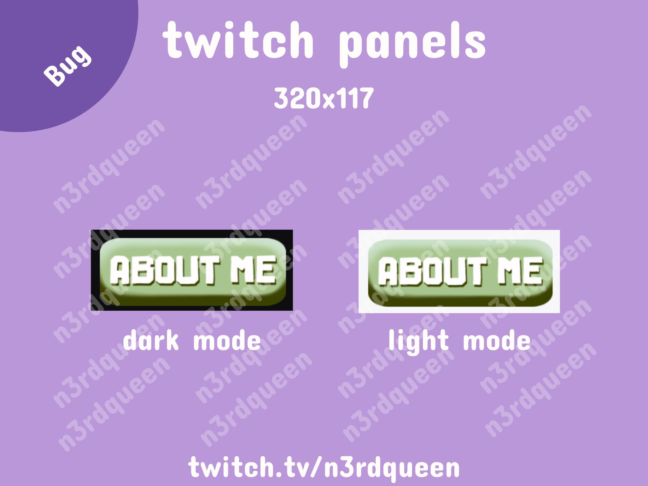 23x Sage Green Bug Type Pokemon Sinnoh Gen 4/IV About Panels for Twitch ...