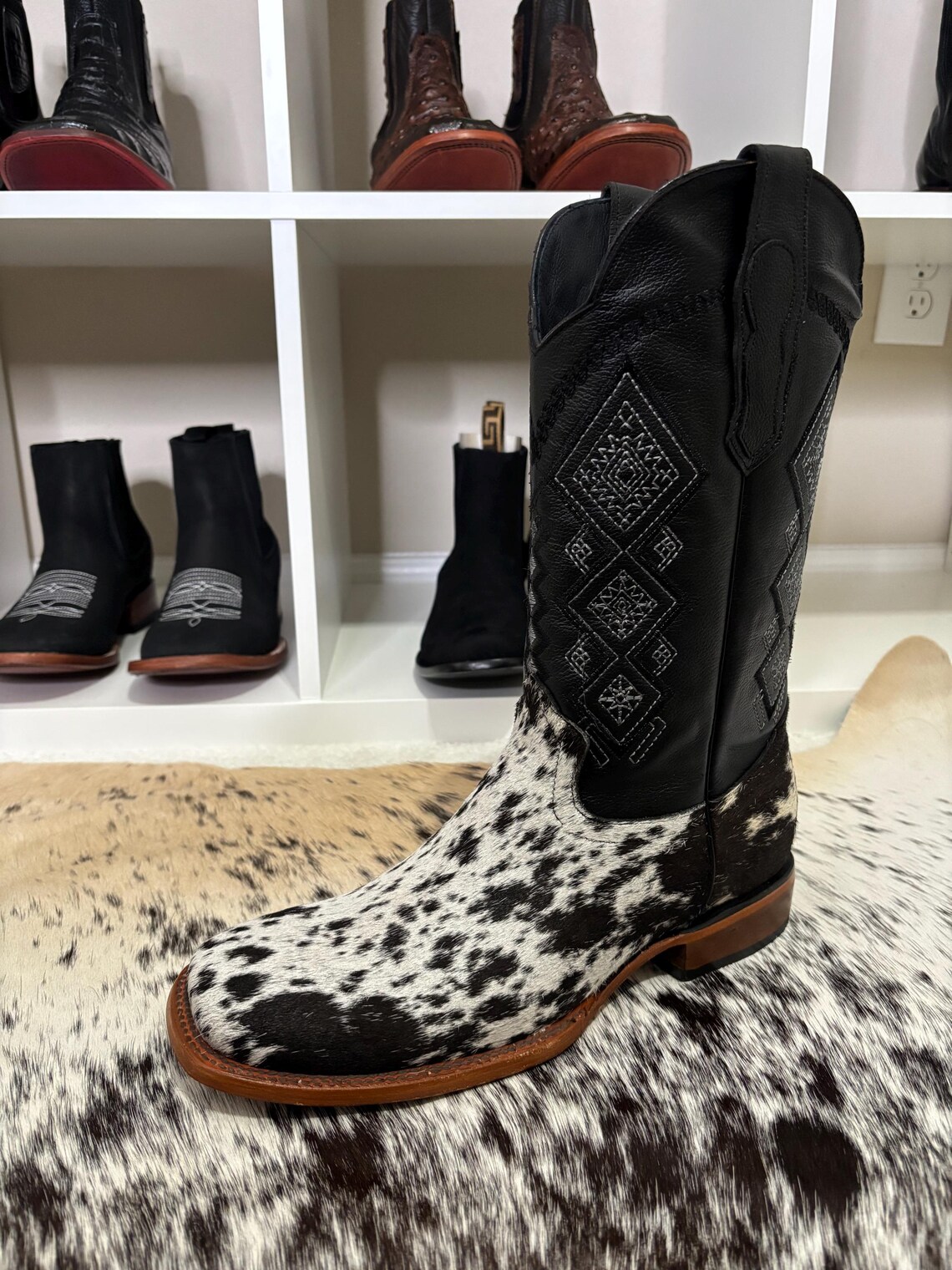 Cowhide Leather Boots- Mens - Etsy
