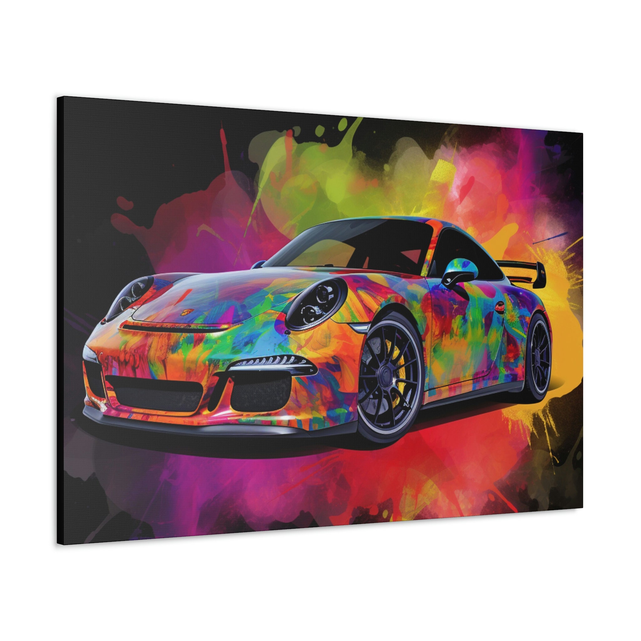 Porsche Art Porsche Canvas Car Art Sport Car Art Colorful Art Wall ...