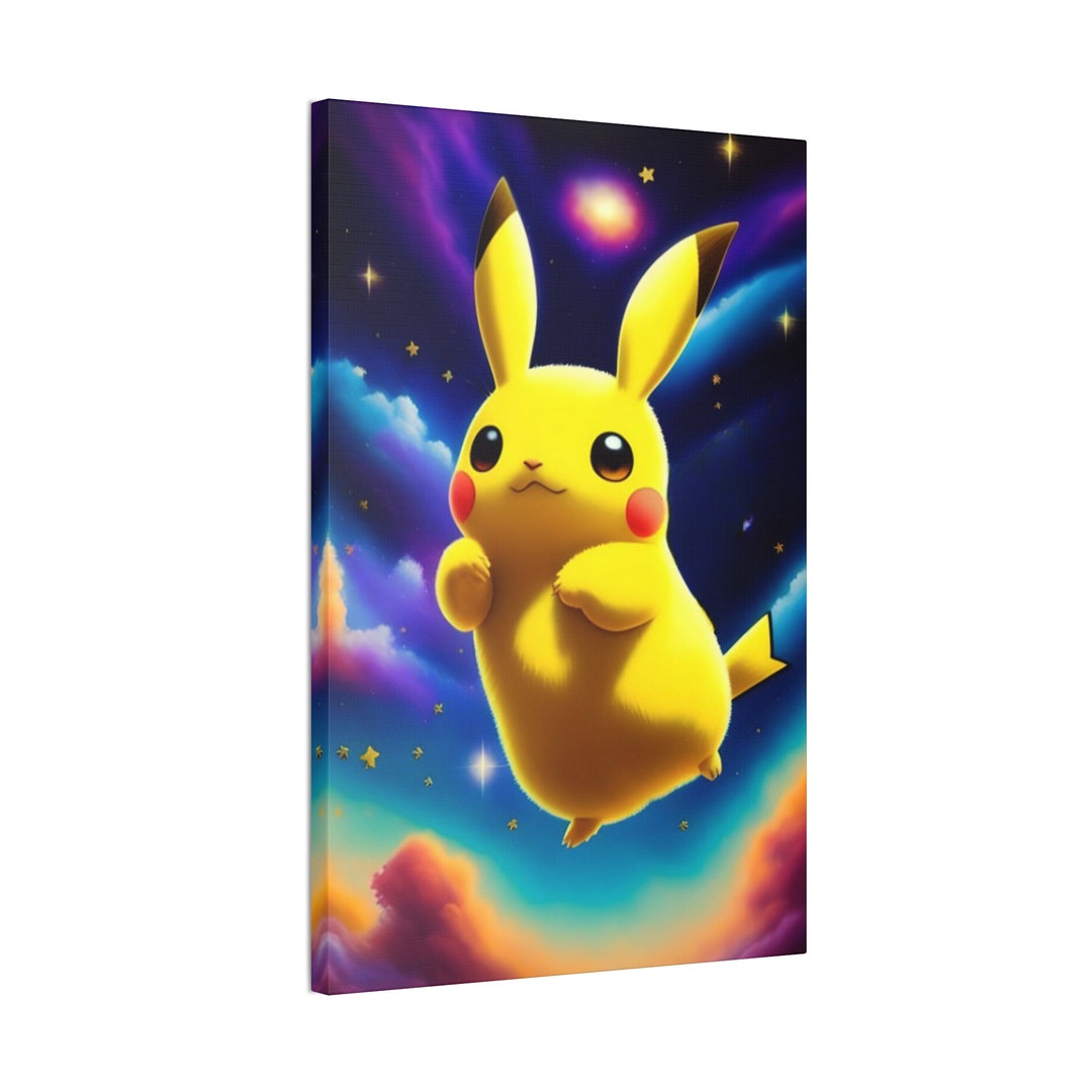 Galactic Wanderer: Pika's Journey Through the Purple - Etsy