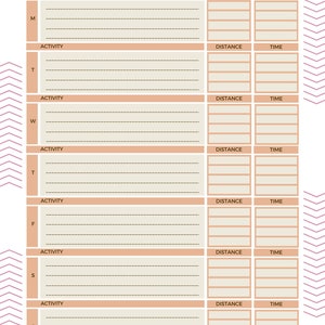 Swim Workout Tracker Printable, Daily Exercise Log, Fitness Journal ...