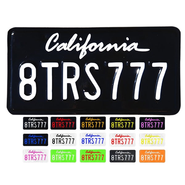 California License Plate Decal - Etsy