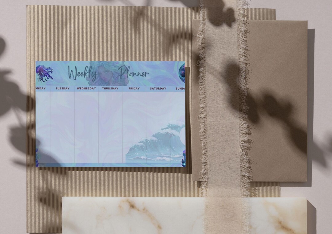 Magical Mermaid Weekly Planner | Printable Ocean Theme Planner ...