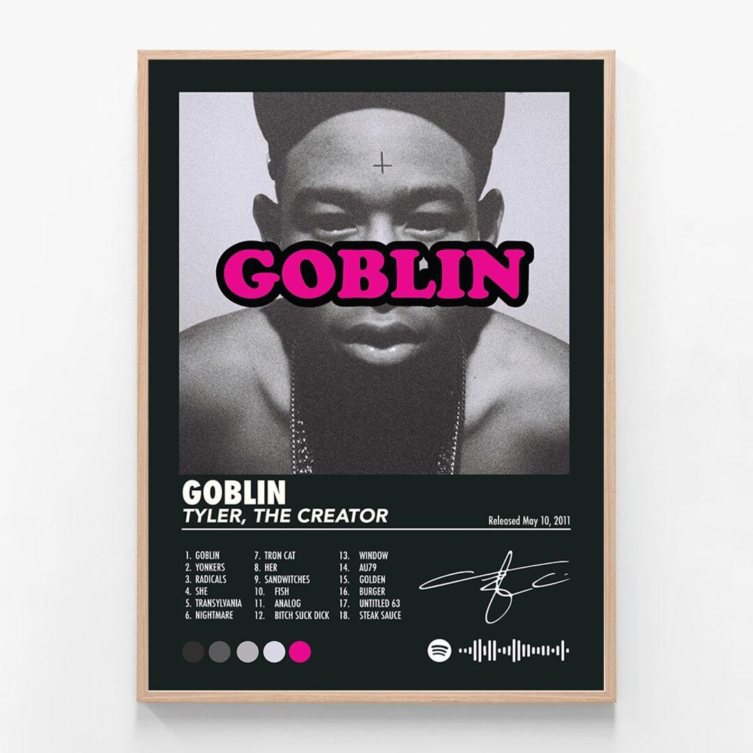 Tyler, the Creator Goblin Album Poster Full Tracklist & Signature ...