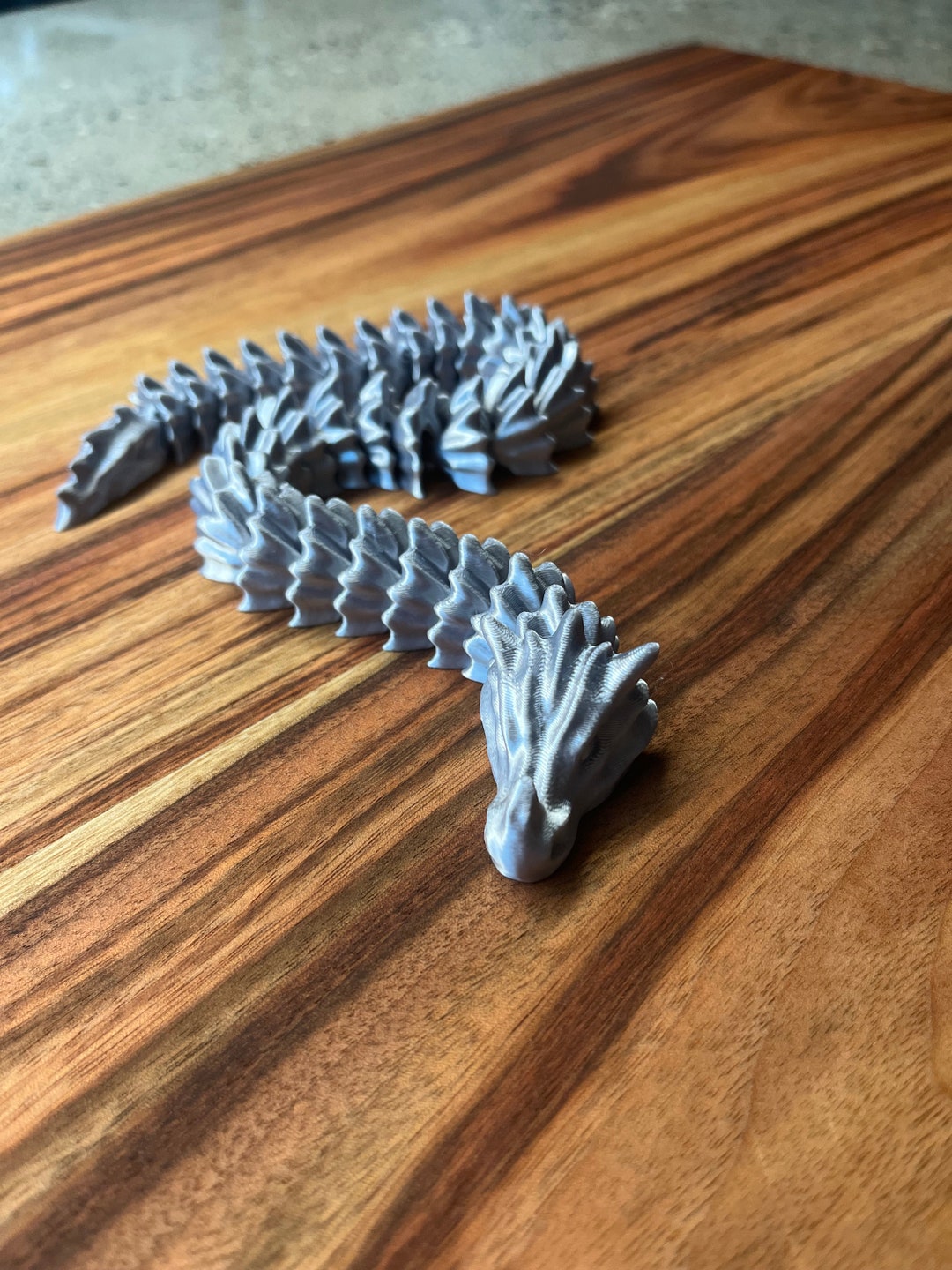 Articulated Bone Dragon - 3D Printed Flexible Fidget Toy - Tiktok ...