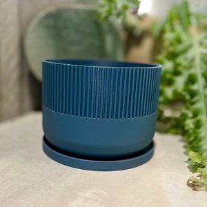 Modern Minimalist 3D Printed Plant Pot With Drainage & Saucer choose ...