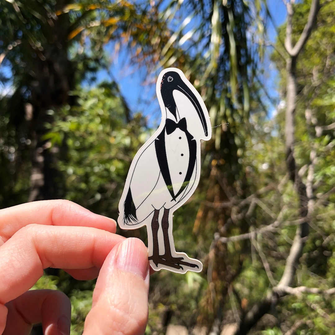 Tuxedo Bin Chicken Sticker | Australian Ibis Sticker | Ibis Laptop ...