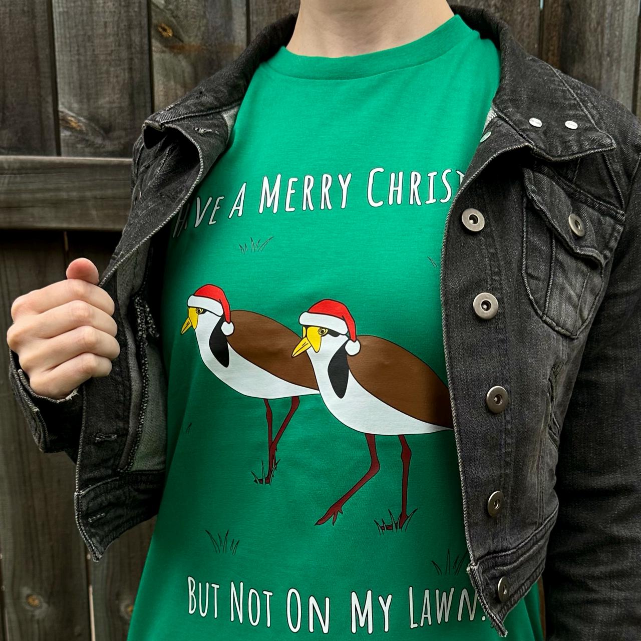 Funny Masked Lapwing Christmas Tshirt for Australian Plover Bird Lovers ...
