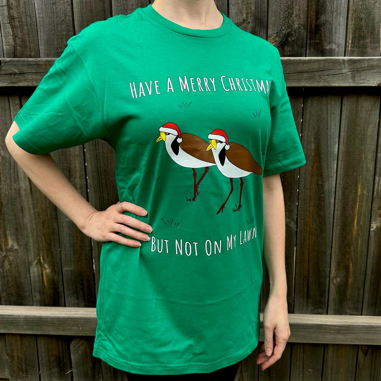 Funny Masked Lapwing Christmas Tshirt for Australian Plover Bird Lovers ...