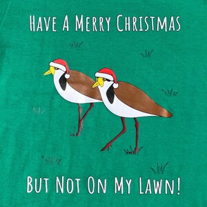 Funny Masked Lapwing Christmas Tshirt for Australian Plover Bird Lovers ...