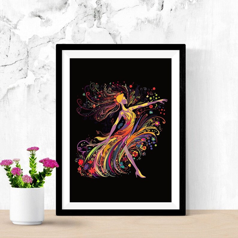 Dancer Pictures to Print, Wall Art for Living Room, Set of 3 Pictures ...