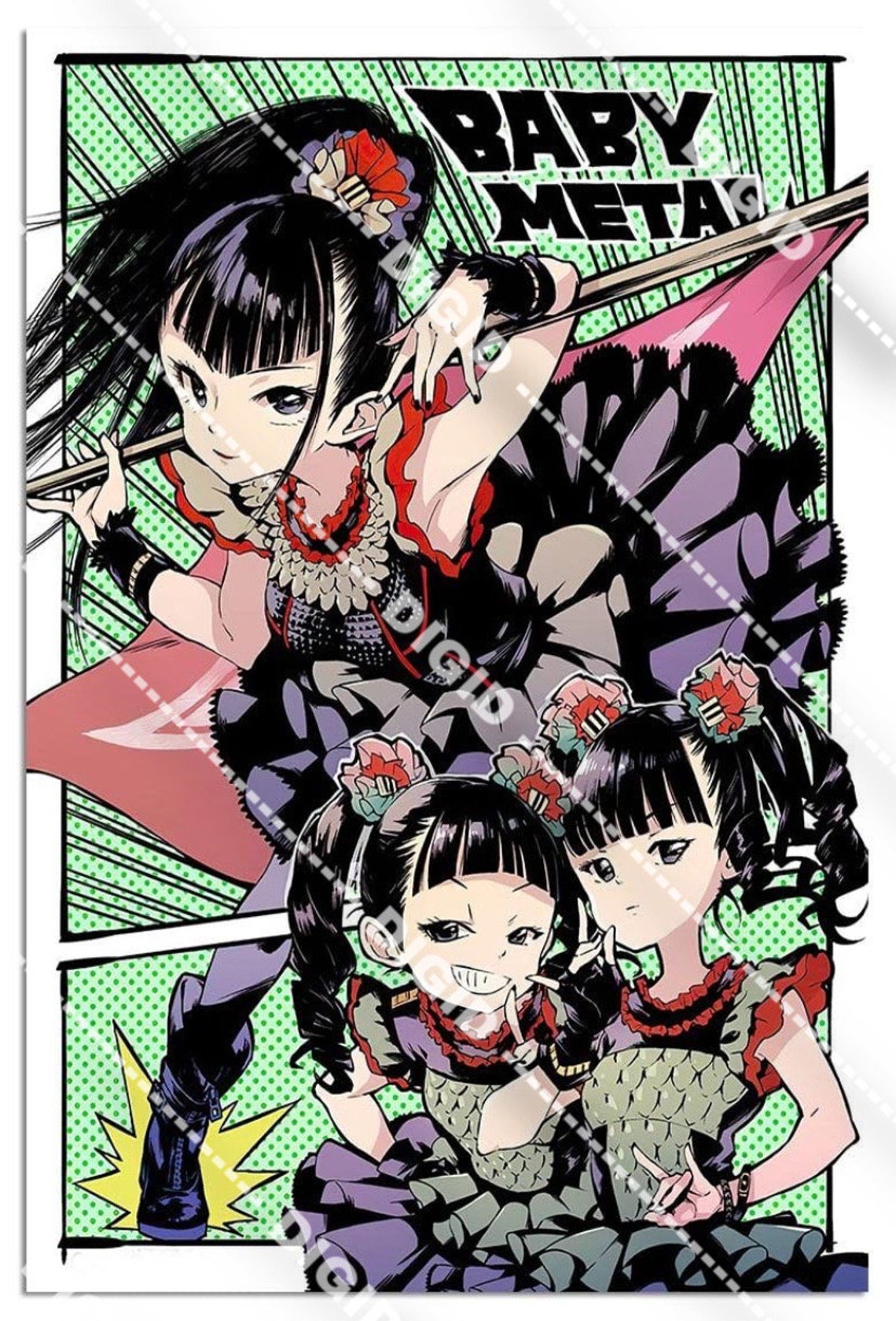 Baby Meta Manga Poster for Download - Etsy