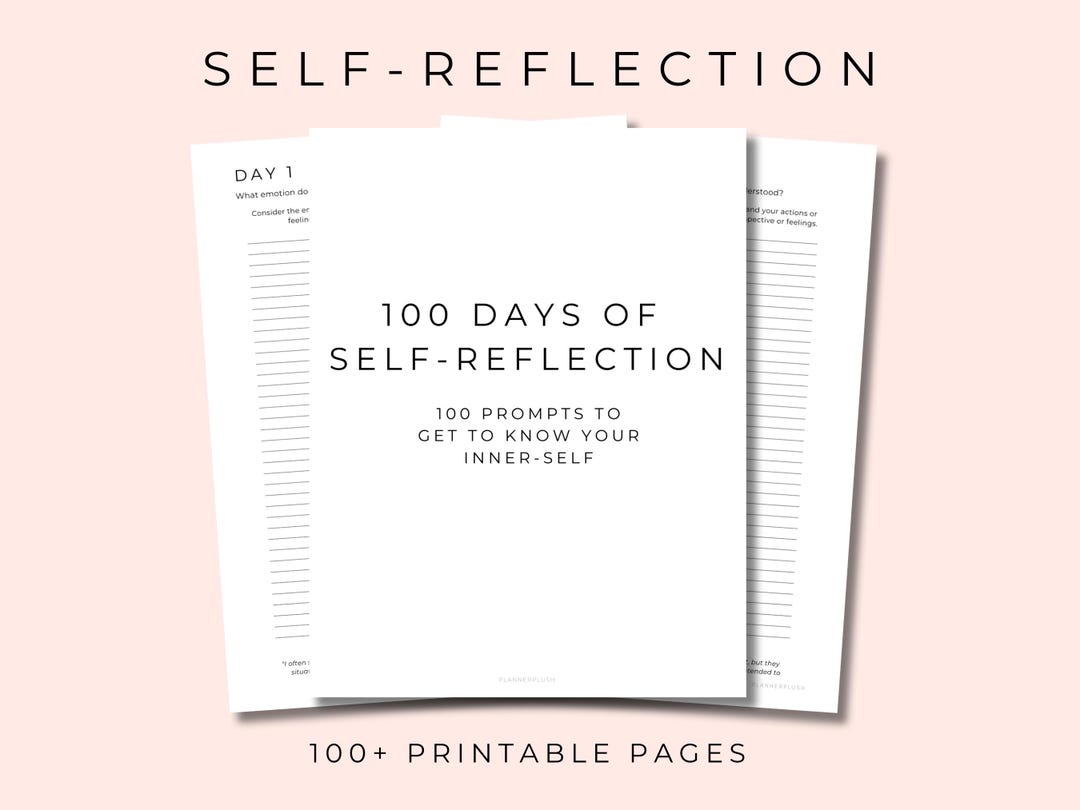 100-day Self-reflection Journal: Guided Prompts (digital Download) - Etsy