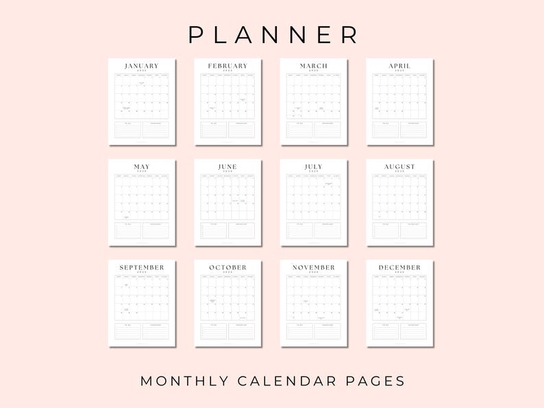 2025-2026 School Year Planner: Printable Digital Pages (PDF Download ...