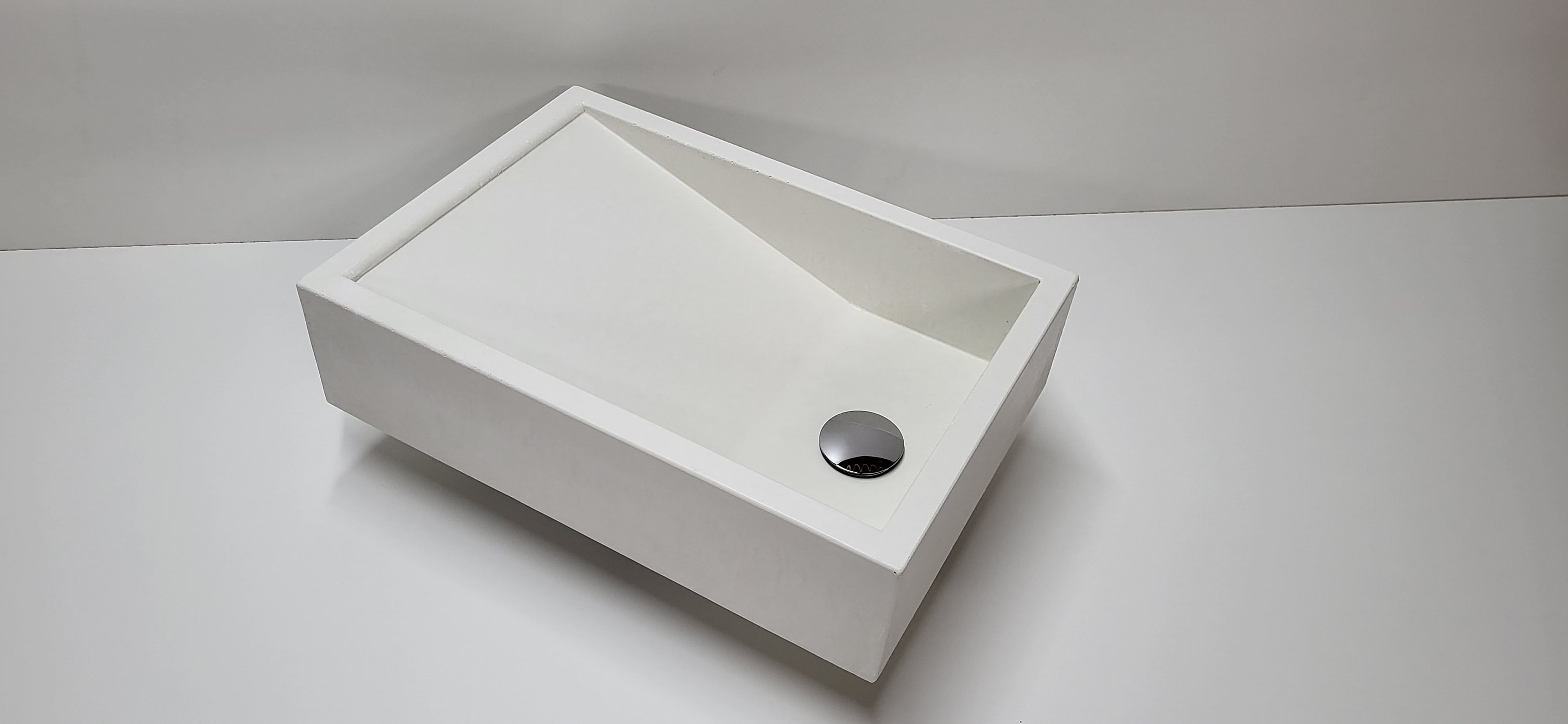 Concrete Bathroom Sloped Sink/ Basin - Etsy UK