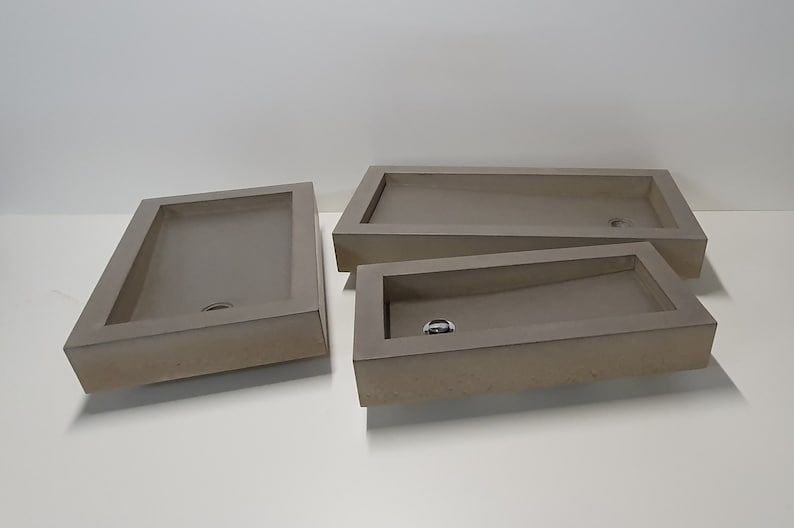Concrete Bathroom Sloped Sink/ Basin - Etsy UK
