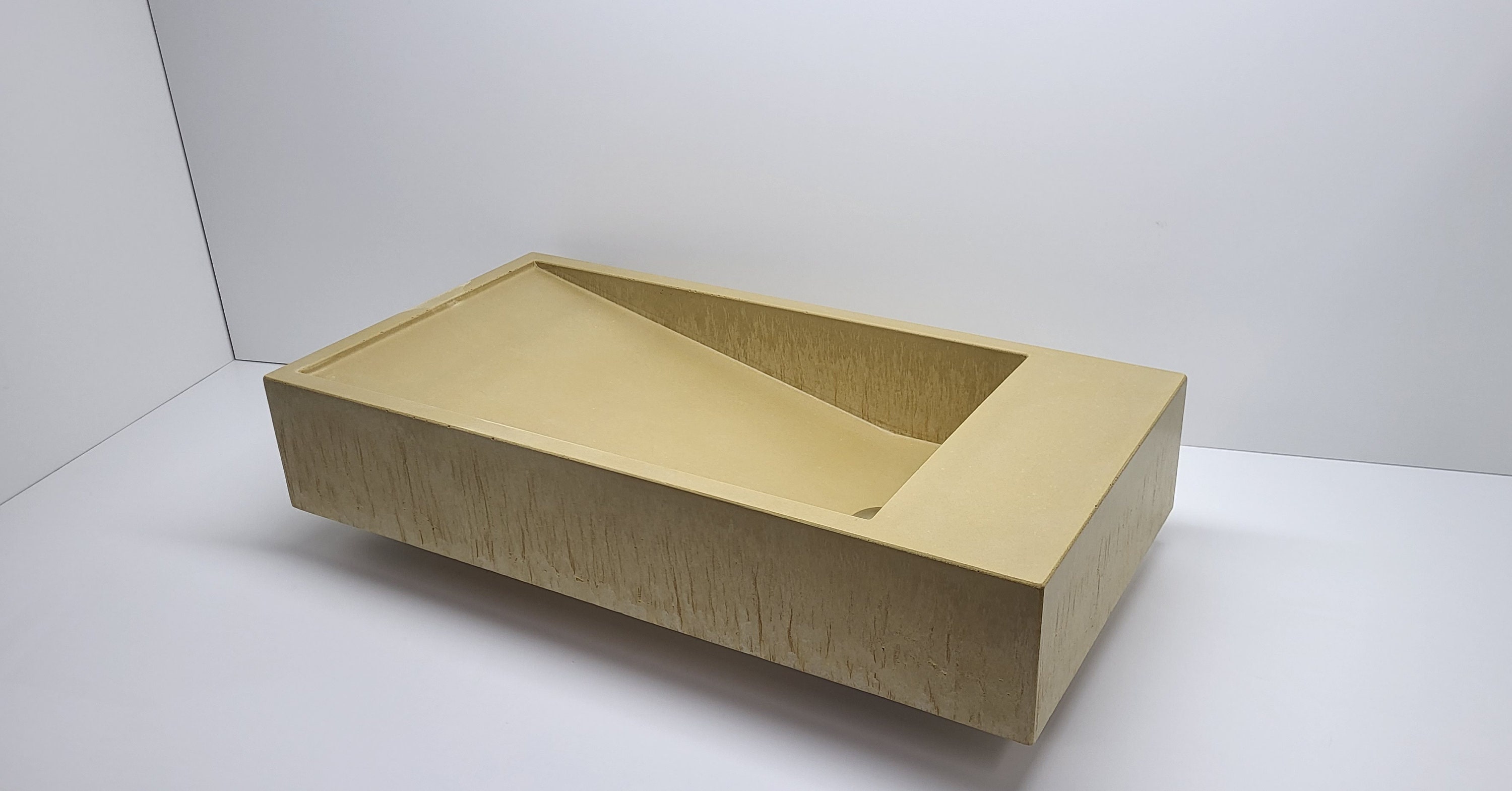 Concrete Bathroom Sloped Sink/ Basin - Etsy UK