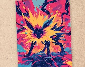 Charizard, Pokemon From the Upside Down, 4x6 Art Print, Surreal Pokemon ...