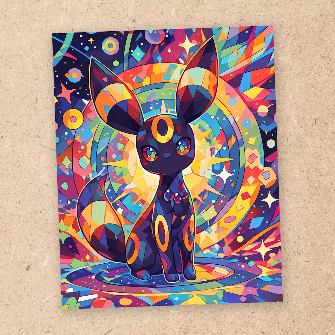 Umbreon, Pokemon, 4x6 Art Print, Pokemon Art Print, Anime Art Print ...