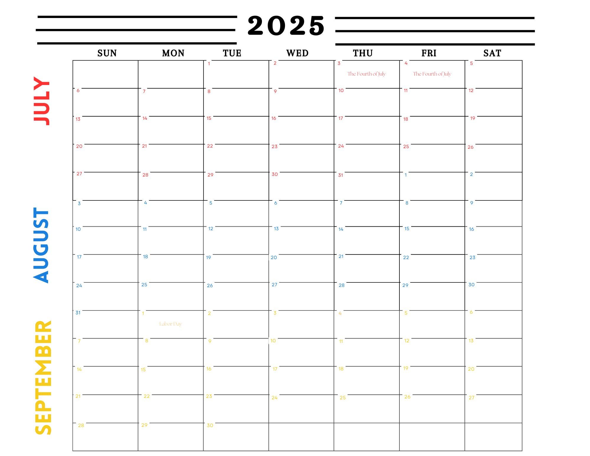 PDF 12-month Calendar Page for Organization and Events in 2025 - Etsy