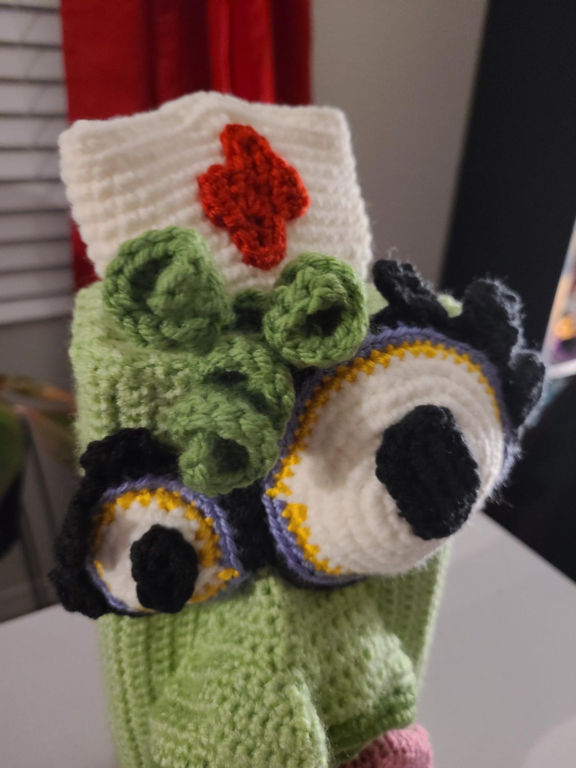 Nurse Kachoo Crocheted Tissue Box Holder in Green - Etsy