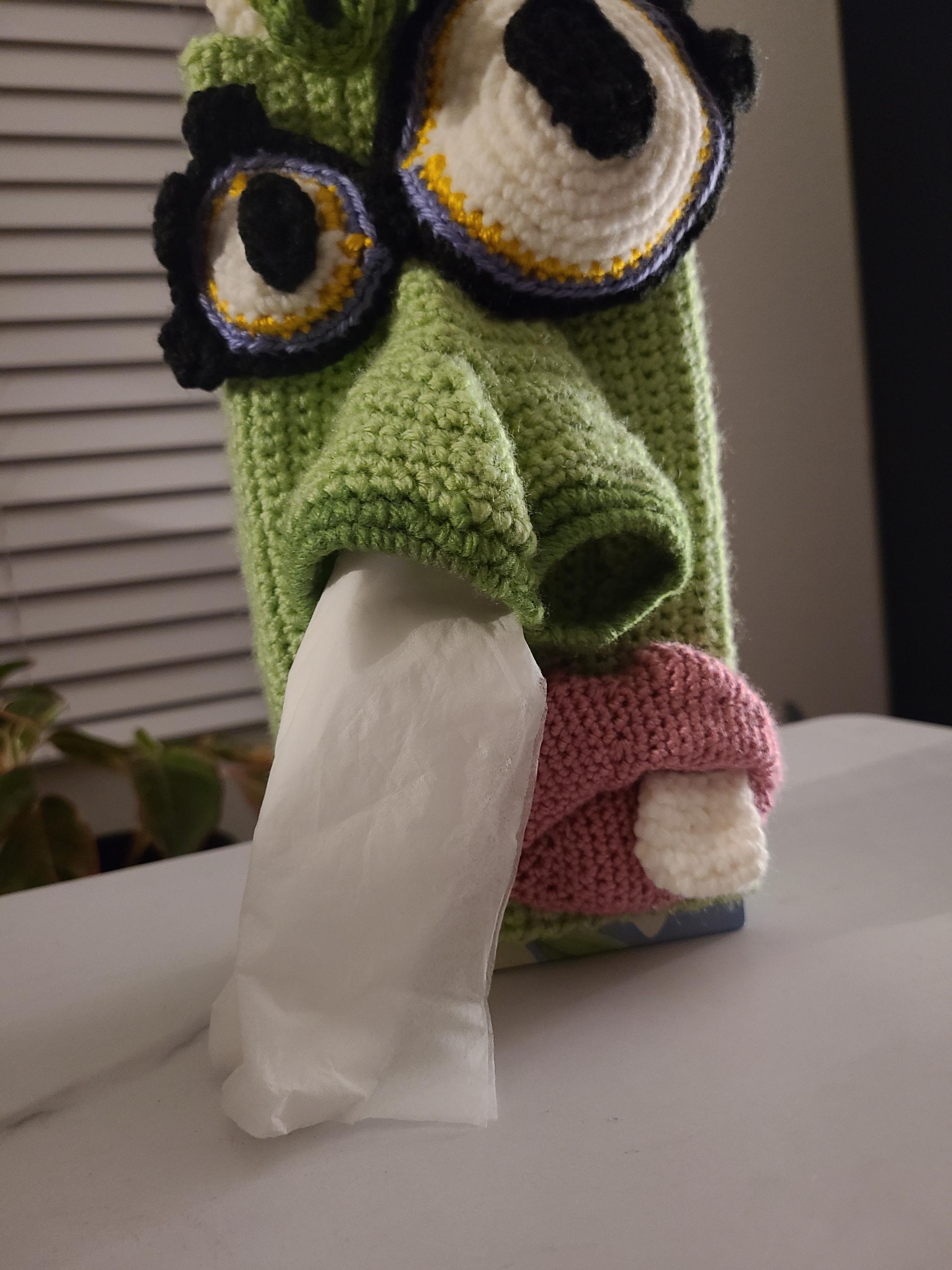 Nurse Kachoo Crocheted Tissue Box Holder in Green - Etsy