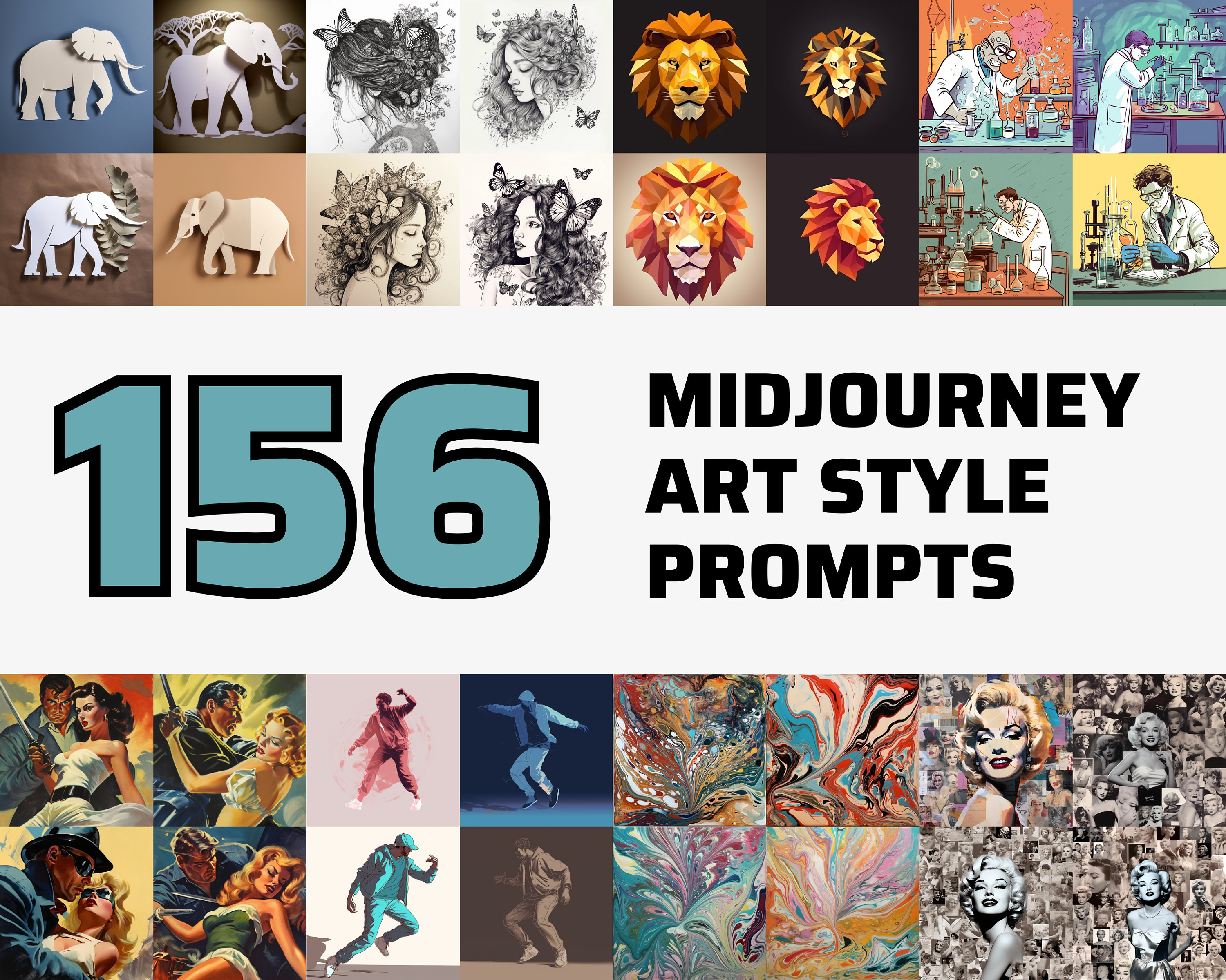 156 Midjourney Ai Art Style Prompts Midjourney Art Prompts Etsy