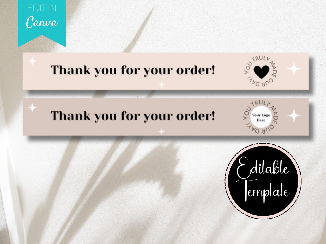 Order Receipt Banner Template for Etsy Shop, Etsy Order Receipt Banner ...