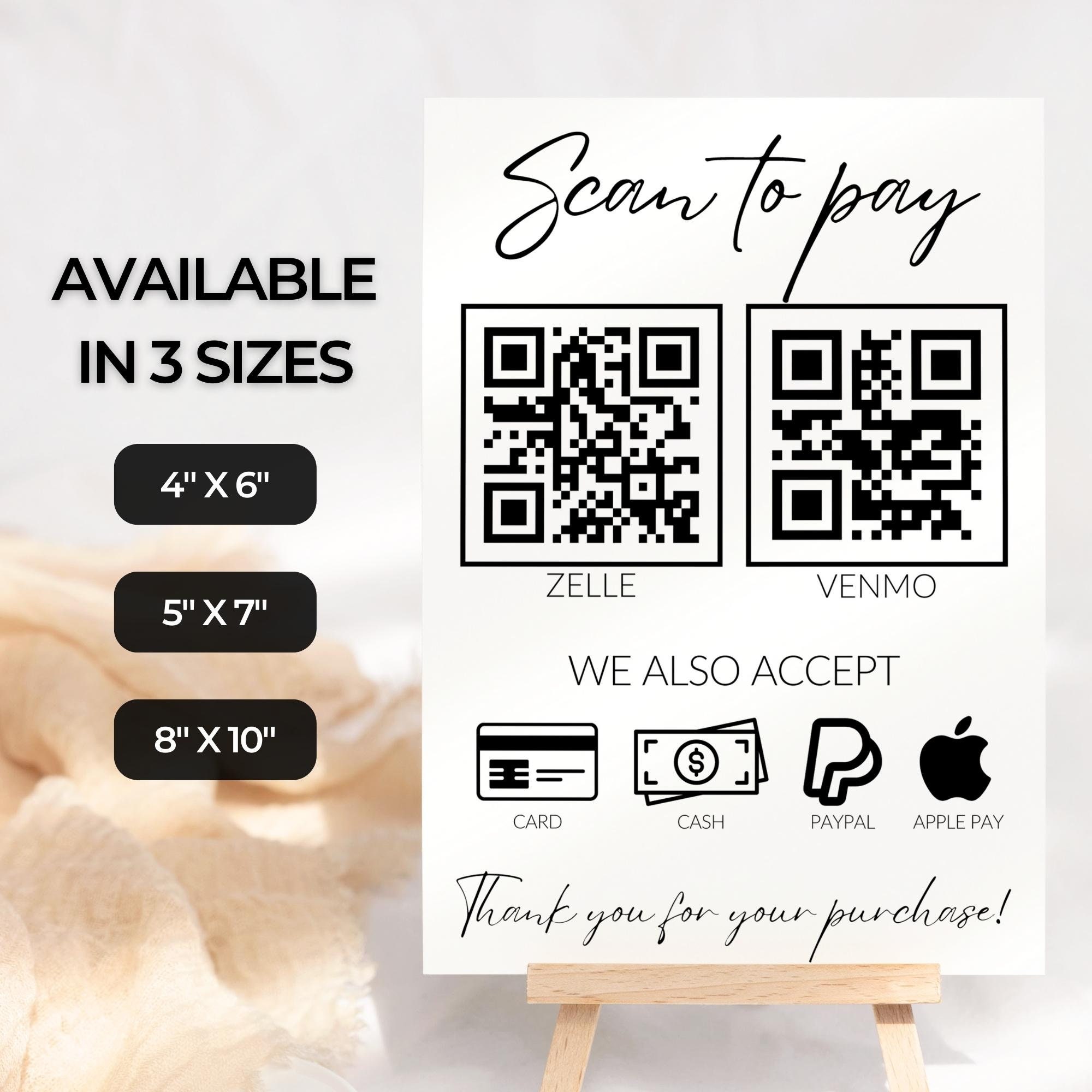 QR Code Sign Bundle Social Media Sign Template Custom - Etsy Australia