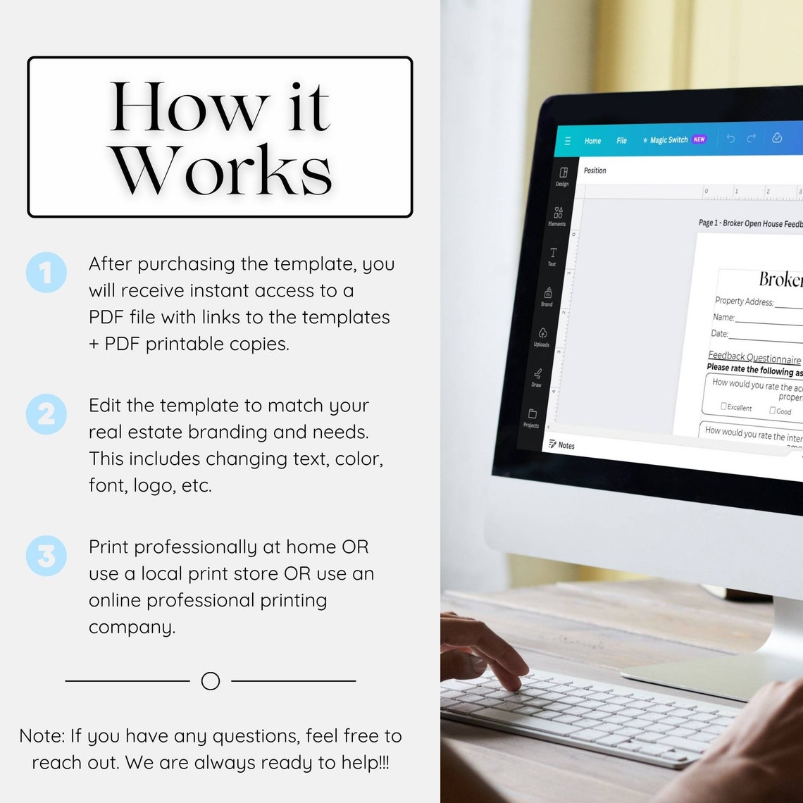 Real Estate Broker Open House Feedback Questionnaire Template ...