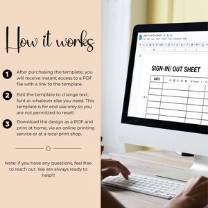 Google Docs Sign in Sheet Template, Sign in Sheet With Time, Printable ...