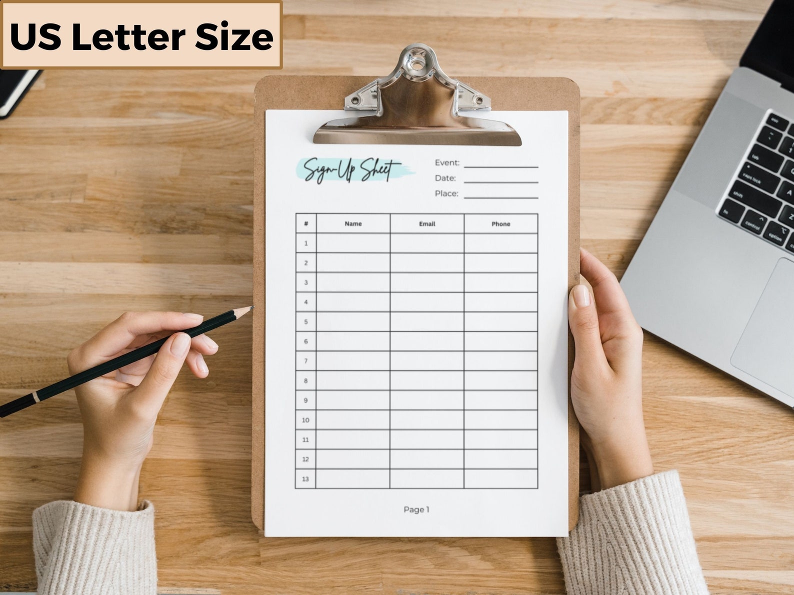 Sign up Sheet for Events, Printable Sign up Template, Editable Sign up ...