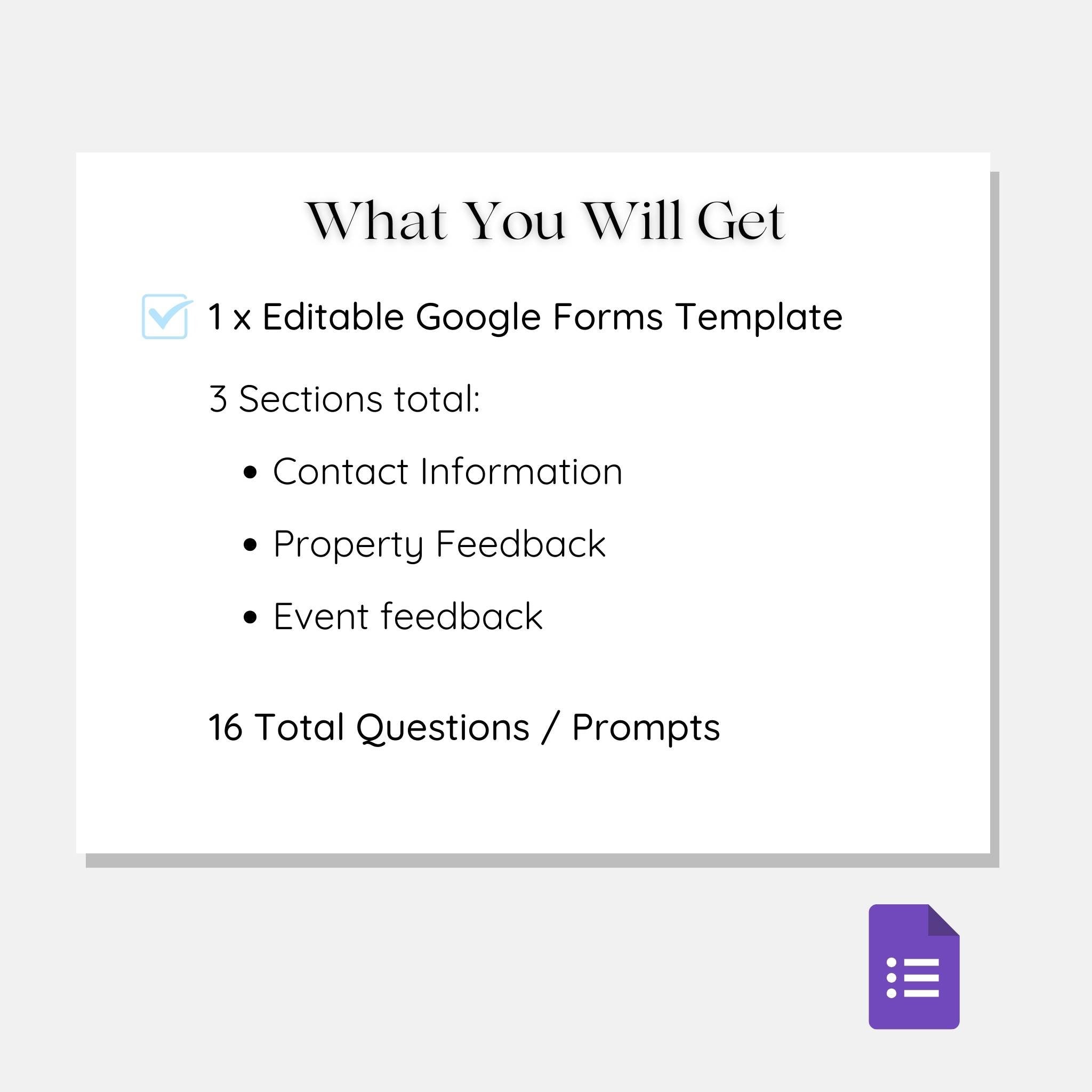 Google Forms Real Estate Broker Open House Feedback Questionnaire ...