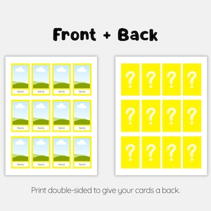 Guess Who Canva Template, Custom Card Game Template, DIY Printable ...