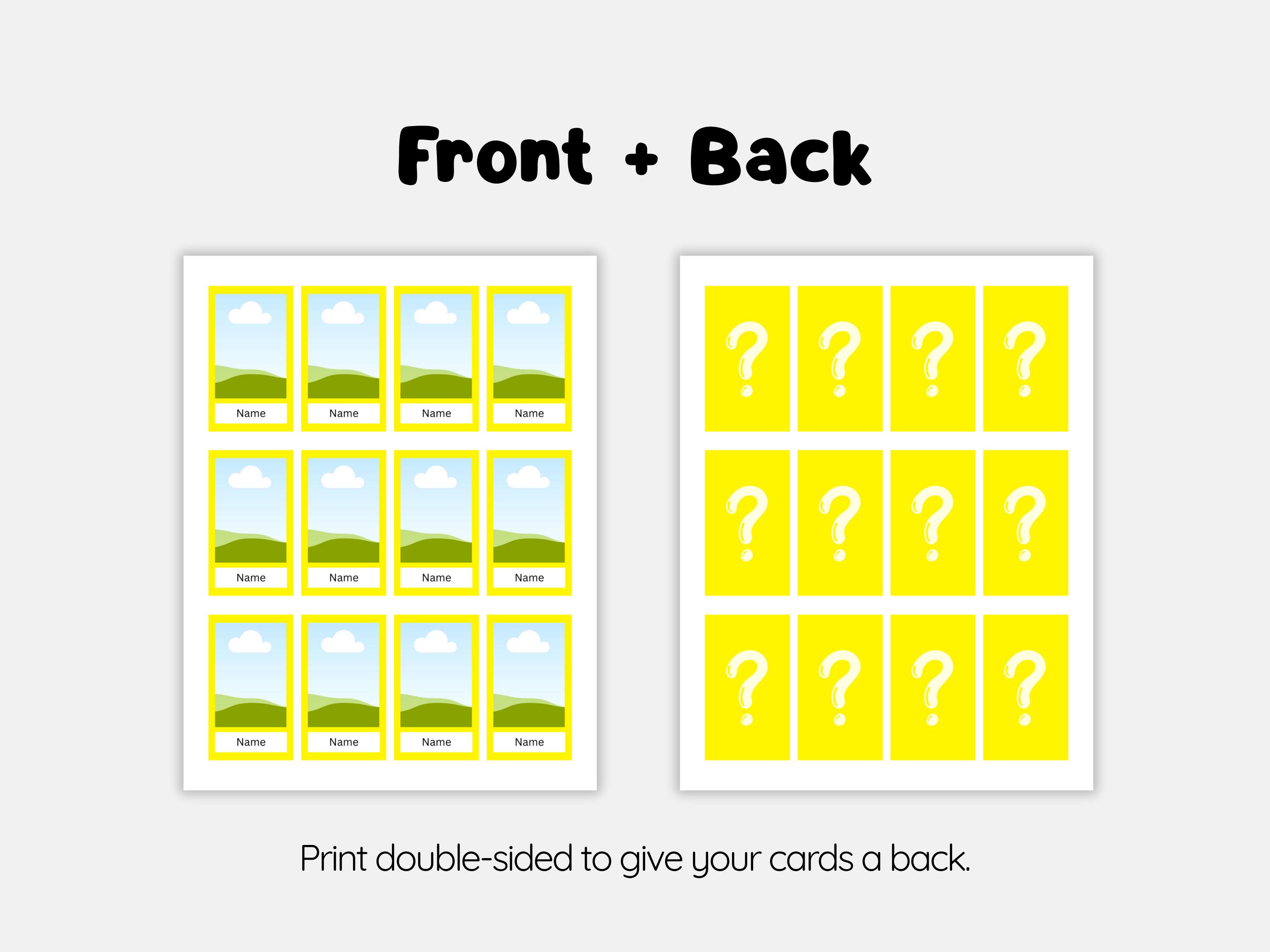 Guess Who Canva Template, Custom Card Game Template, DIY Printable ...