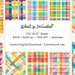 SEAMLESS Digital Paper Summer Plaids 10 Designs Print on Demand ...