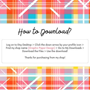 SEAMLESS Digital Paper - Summer Plaids - 10 Designs - - Print on Demand ...