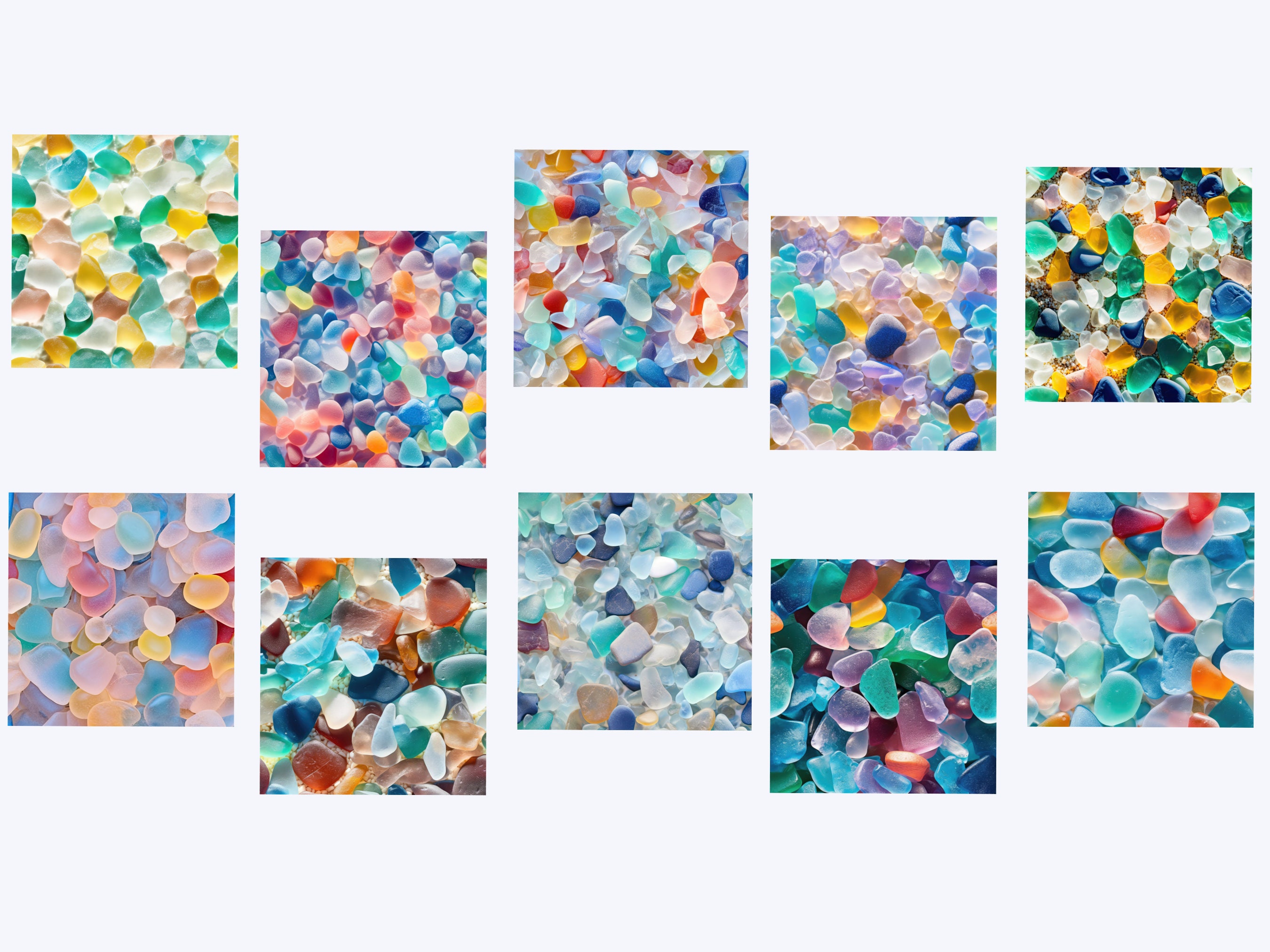 SEAMLESS Digital Paper - Sea Glass - 20 Designs - - Print on Demand ...