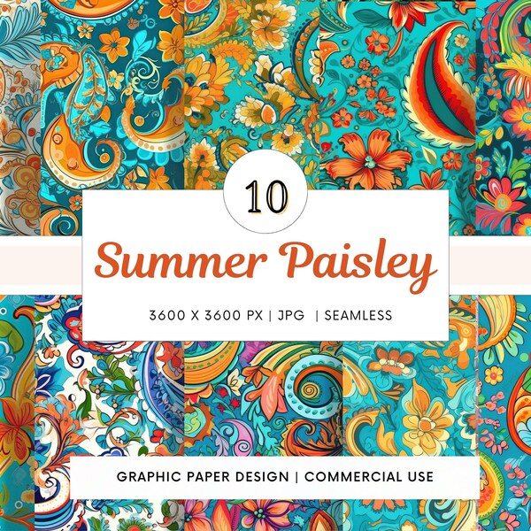 Paisley Paper - Etsy