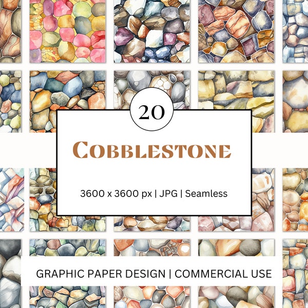 Cobblestone Wallpaper - Etsy