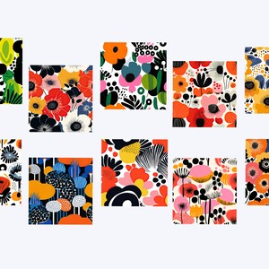 SEAMLESS Digital Paper - Marimekko #1 - 20 Designs - - Print on Demand ...