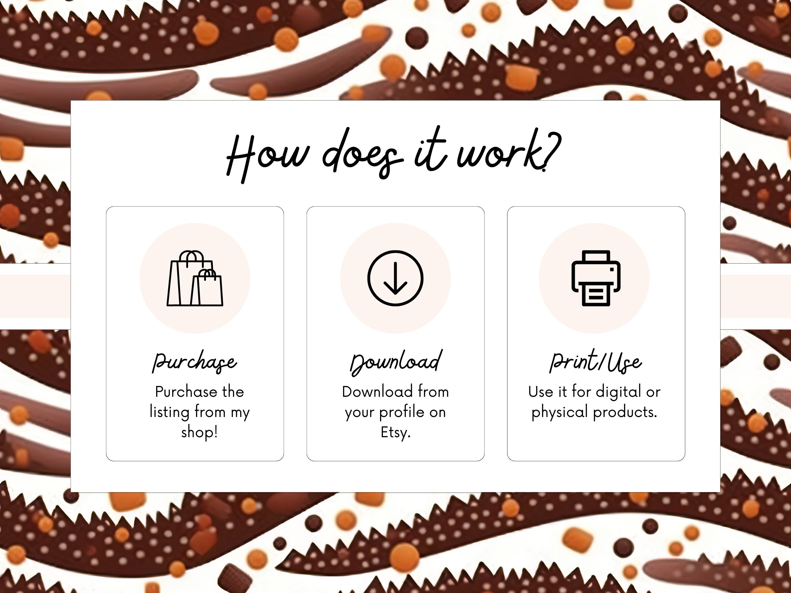 SEAMLESS Digital Paper - Chocolate Sprinkles - 10 Designs - - Print on ...