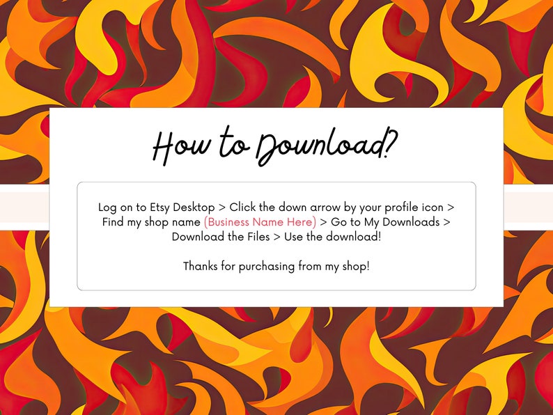 SEAMLESS Digital Paper - Fiery Flames - - 10 Designs - - Print on ...