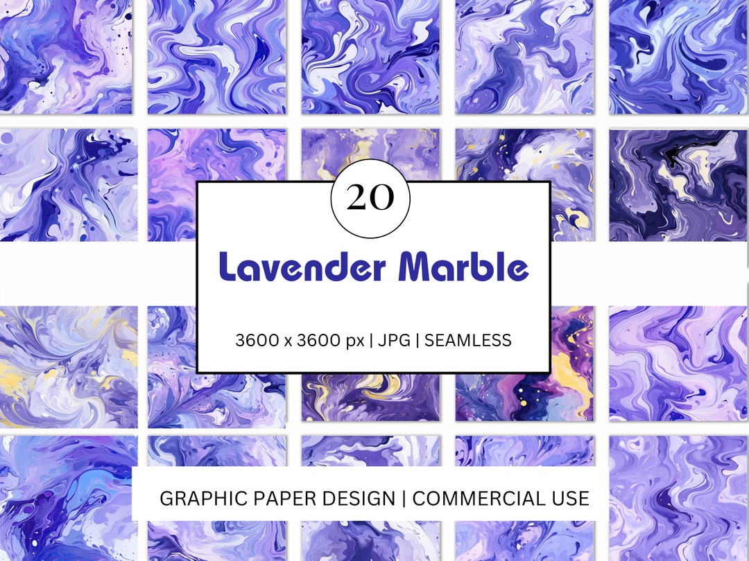 SEAMLESS Digital Paper - Lavender Marble - 20 Designs Print on Demand ...