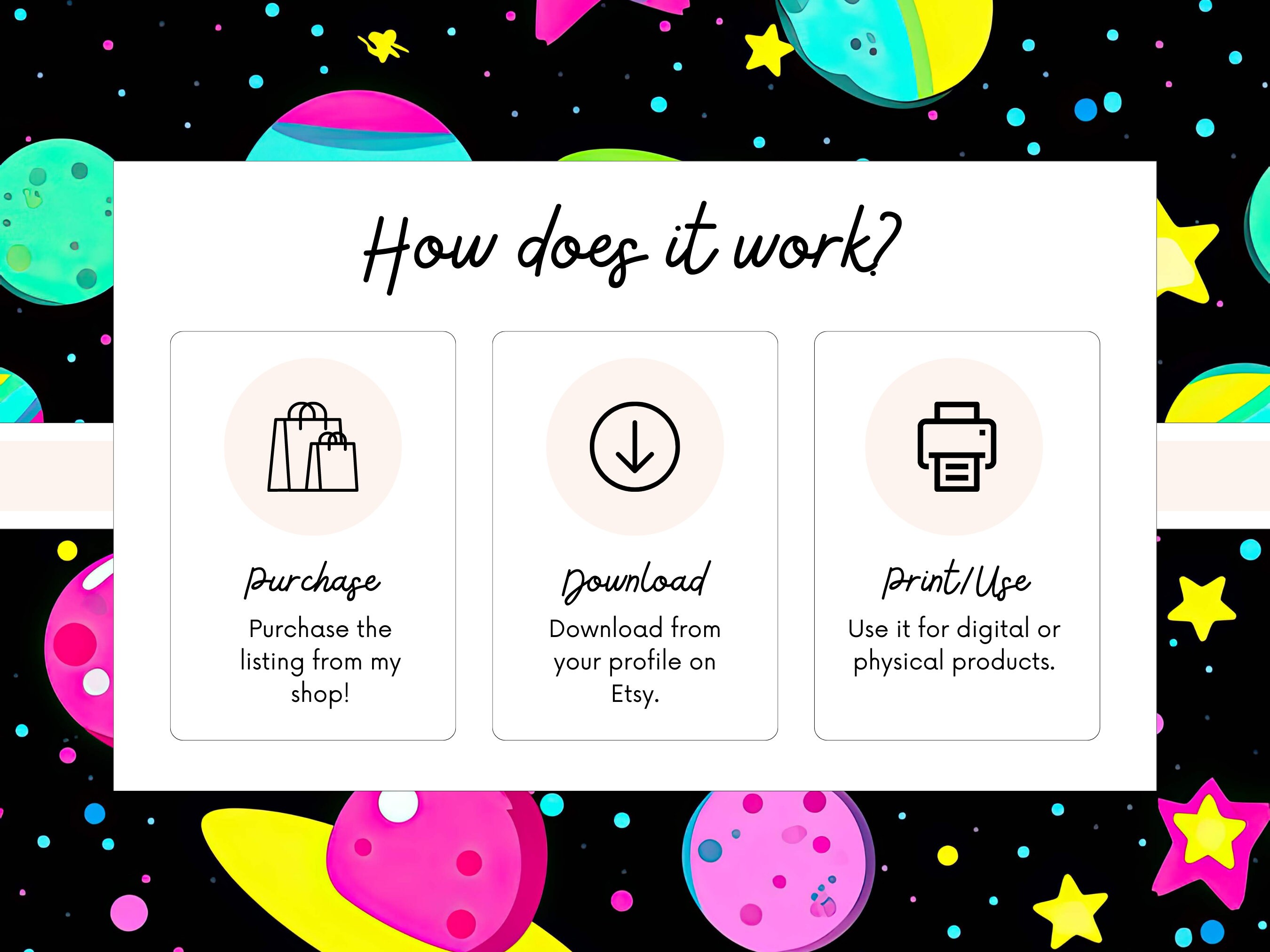 SEAMLESS Digital Paper - Neon Nights - 20 Designs - - Print on Demand ...